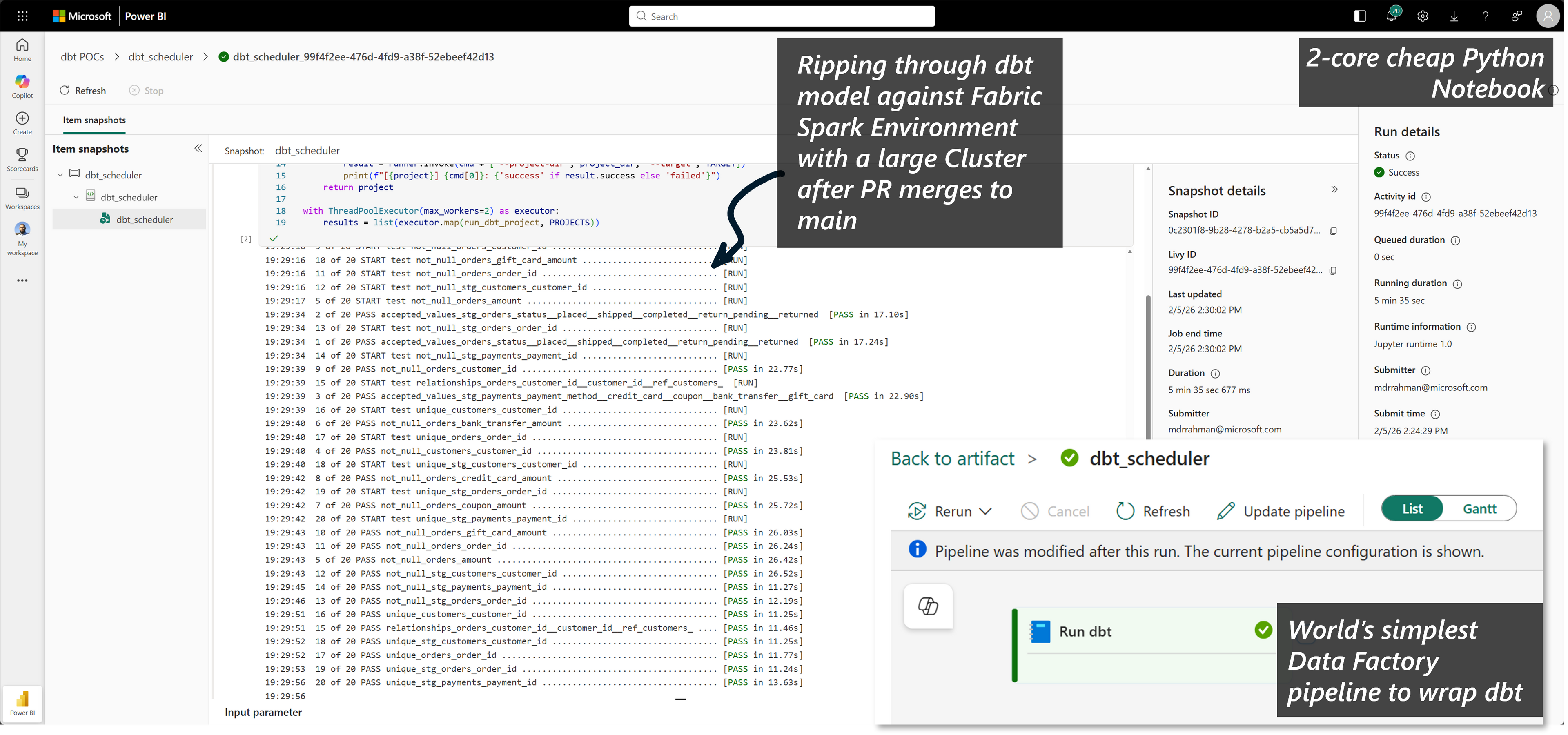 dbt with Fabric Spark in Production | Raki Rahman